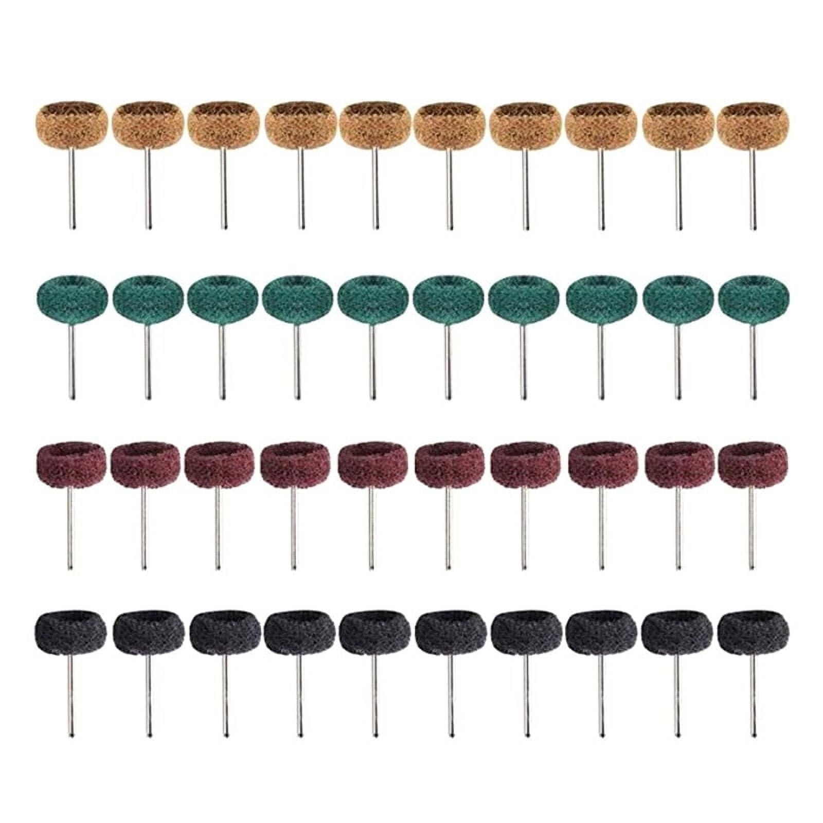 40 Pcs Abrasive Wheel Buffing Polishing Wheel Set, Nylon Fiber Brushed ...