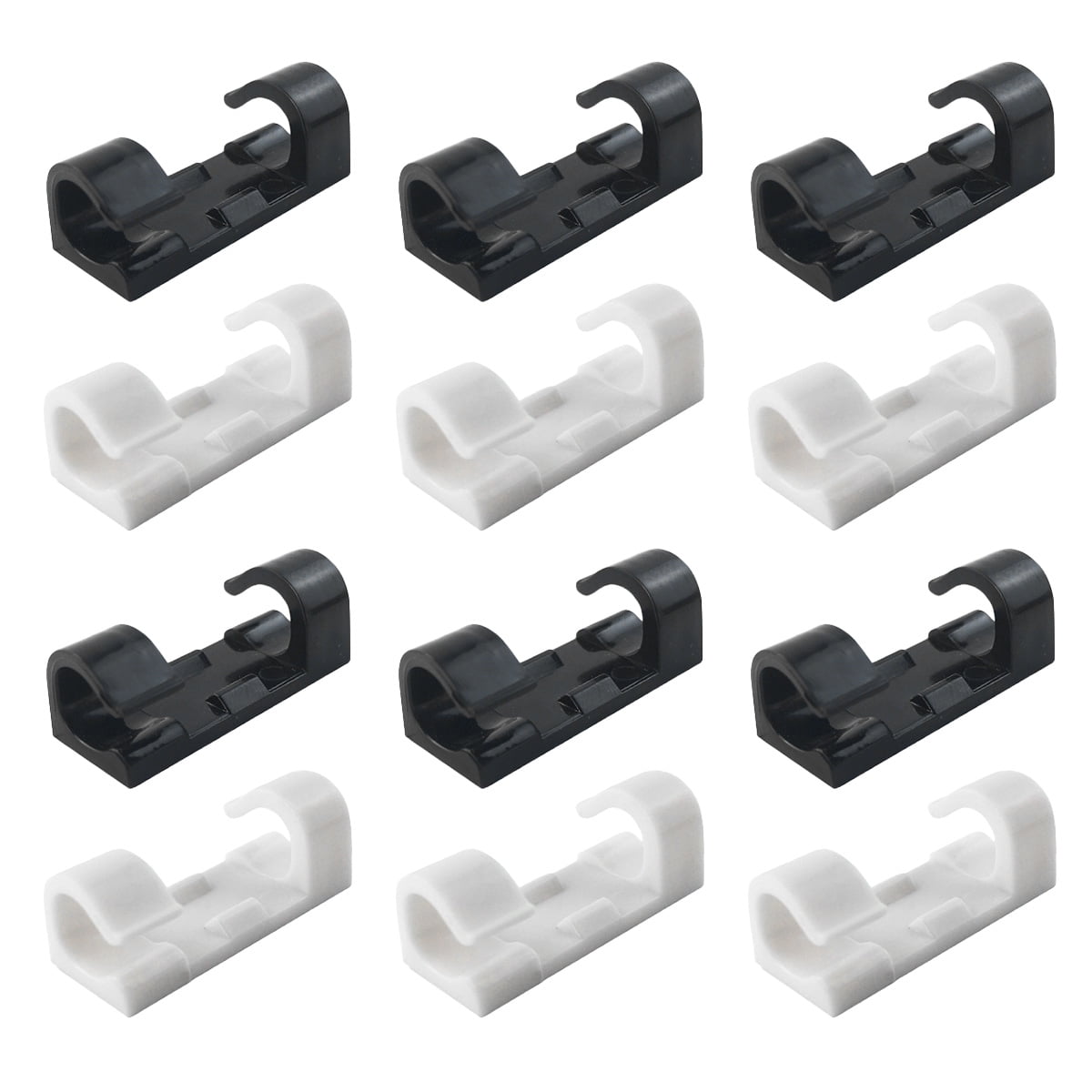 40 Pcs Adhesive Cable Clips, Yuanzi Cable Clips Self-Adhesive Cable ...