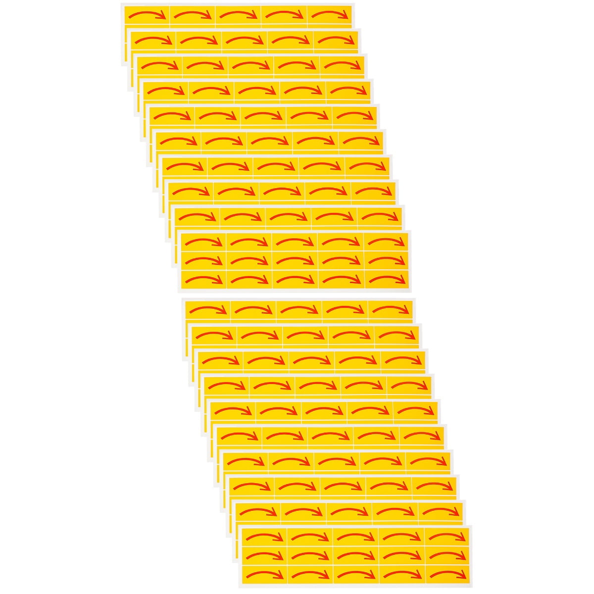 MERRYHAPY 40 Set Yellow Arrow Marking Stickers Safety Signs for Various ...