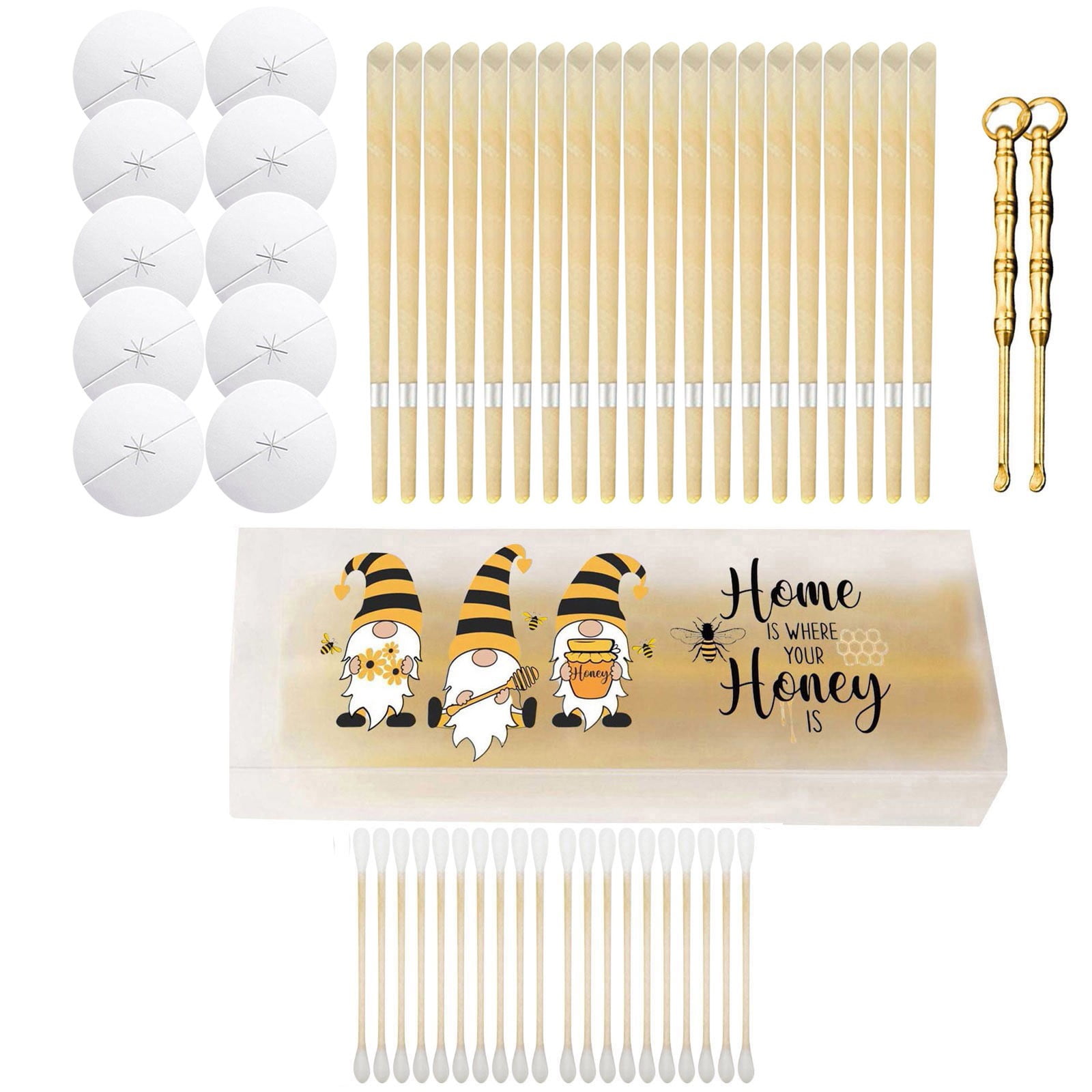 40 Pcs Beeswax Earwax Removal Set Cleansing Tools with Protective Discs ...