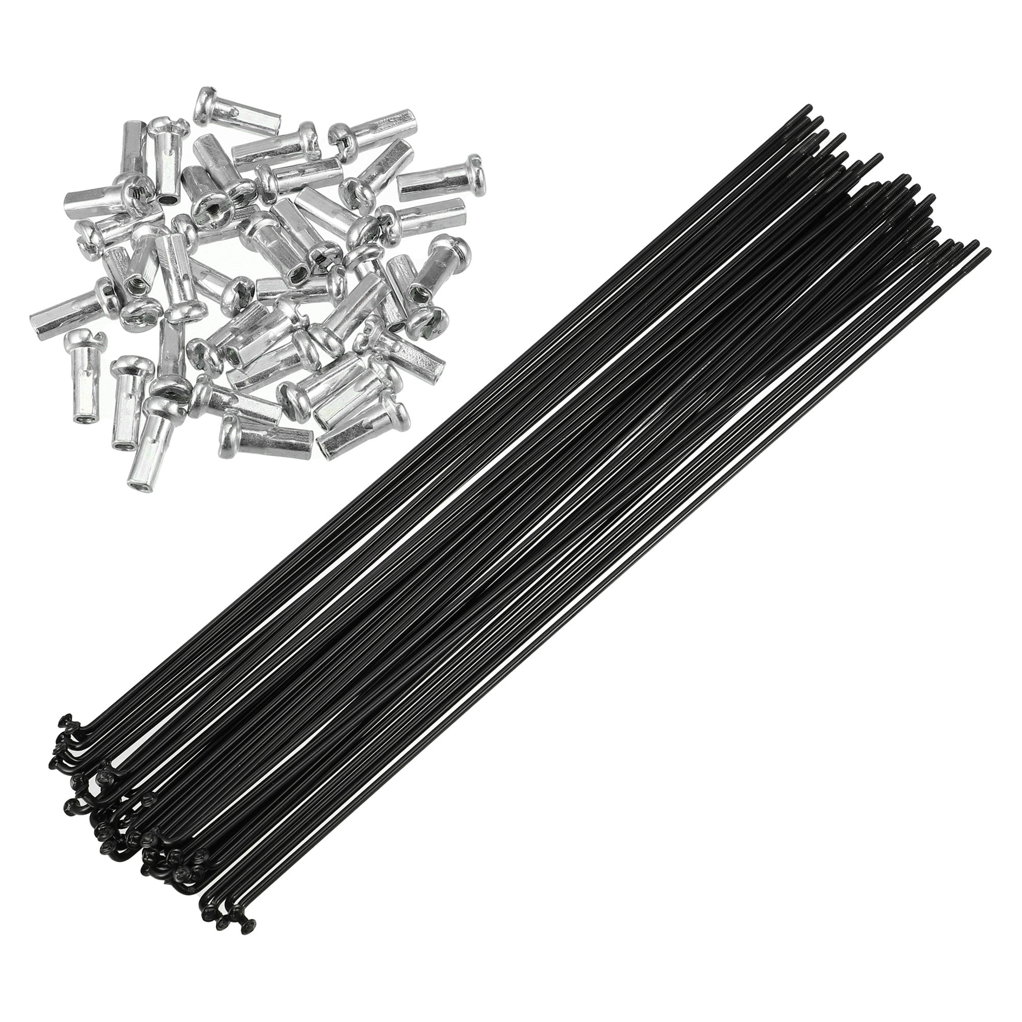 40 Pcs Bike Steel Spokes 14G Bike Spoke 235mm Length with Nipples for ...