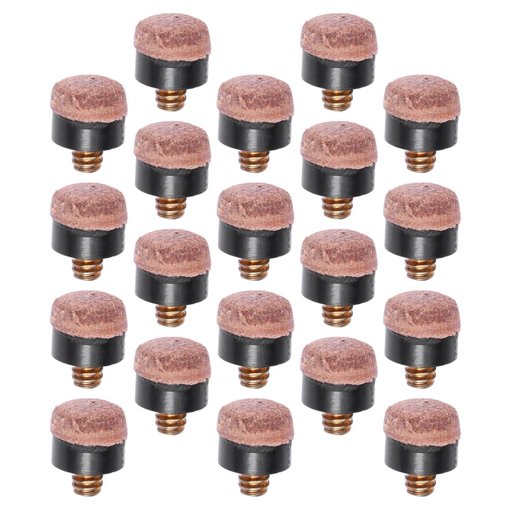 40 Pcs Billiard Cue Tips Replacement Pool Snooker Club Portable Skin ...