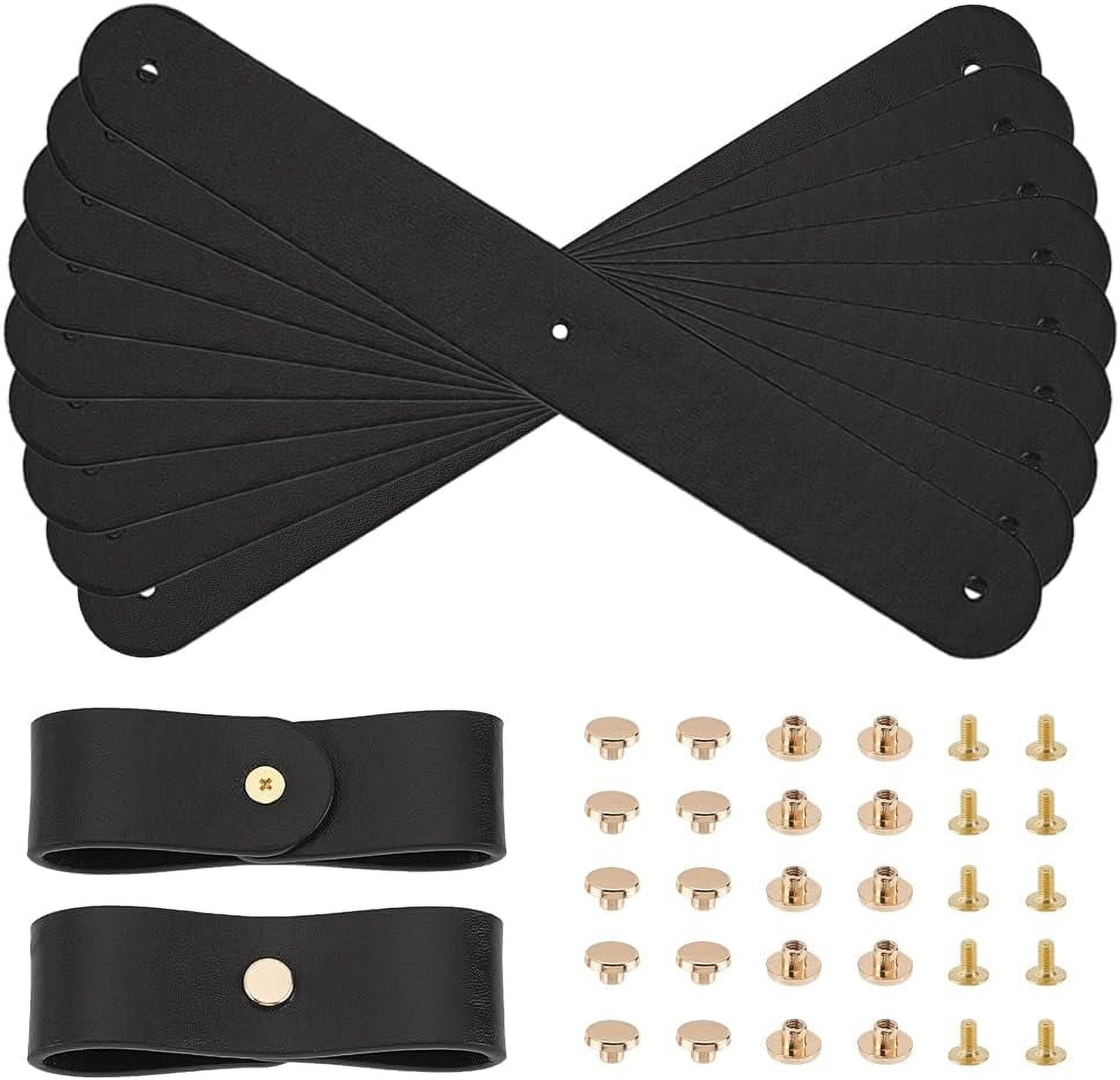 40 Pcs Black Leather Halter Replacement Crown for Breakaway Halter ...