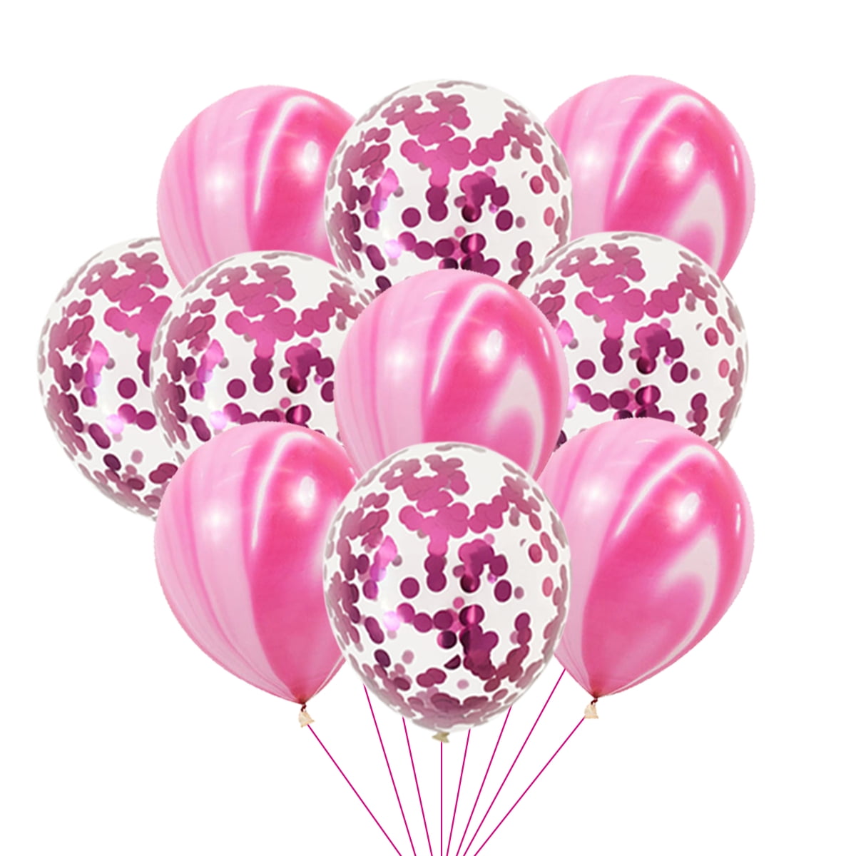 Confetti Balloons Agate Marble Blue 40 Pcs - Walmart.com