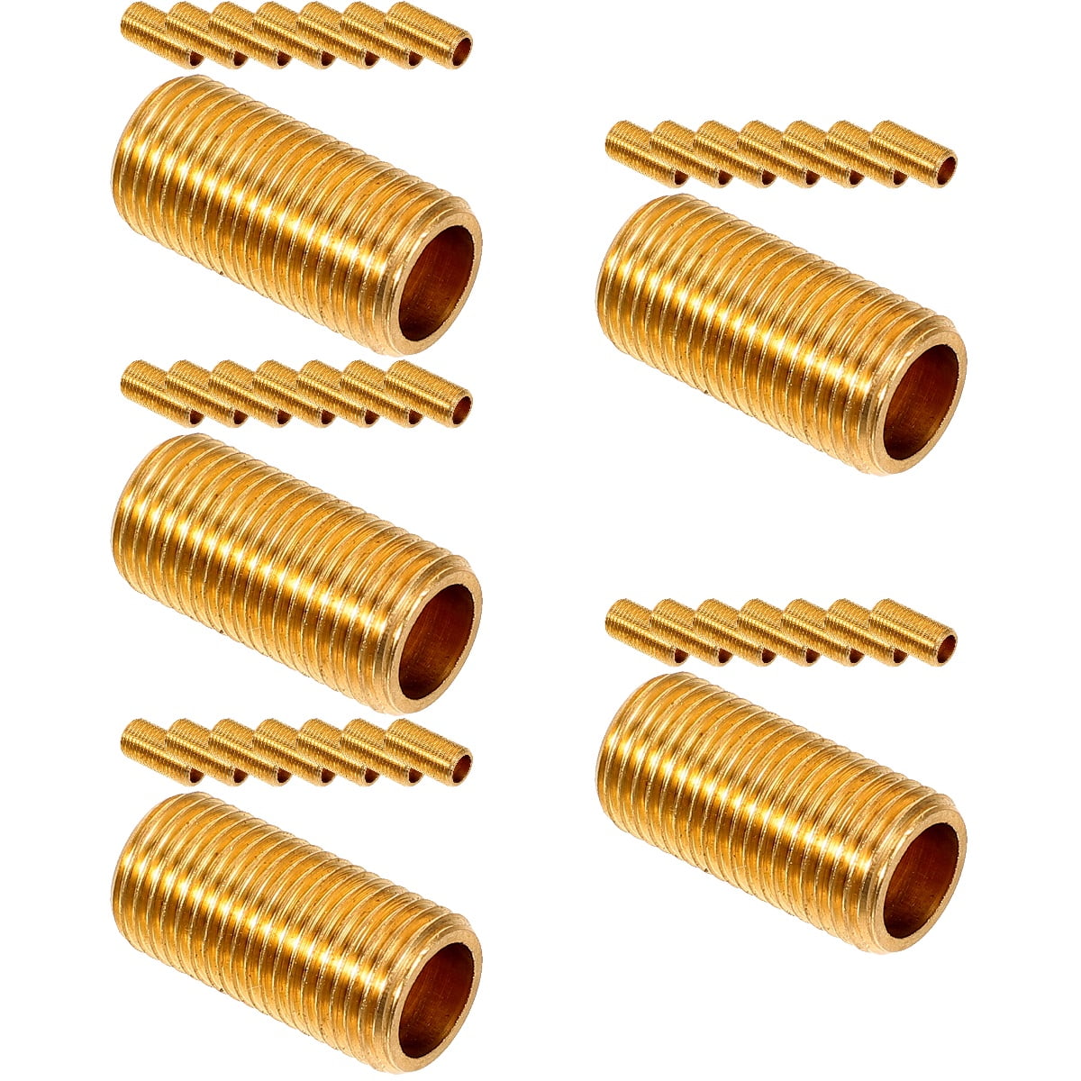 40 Pcs Brass Dental Tube Coupling for Lamp Repairing Kit Light Fixture ...