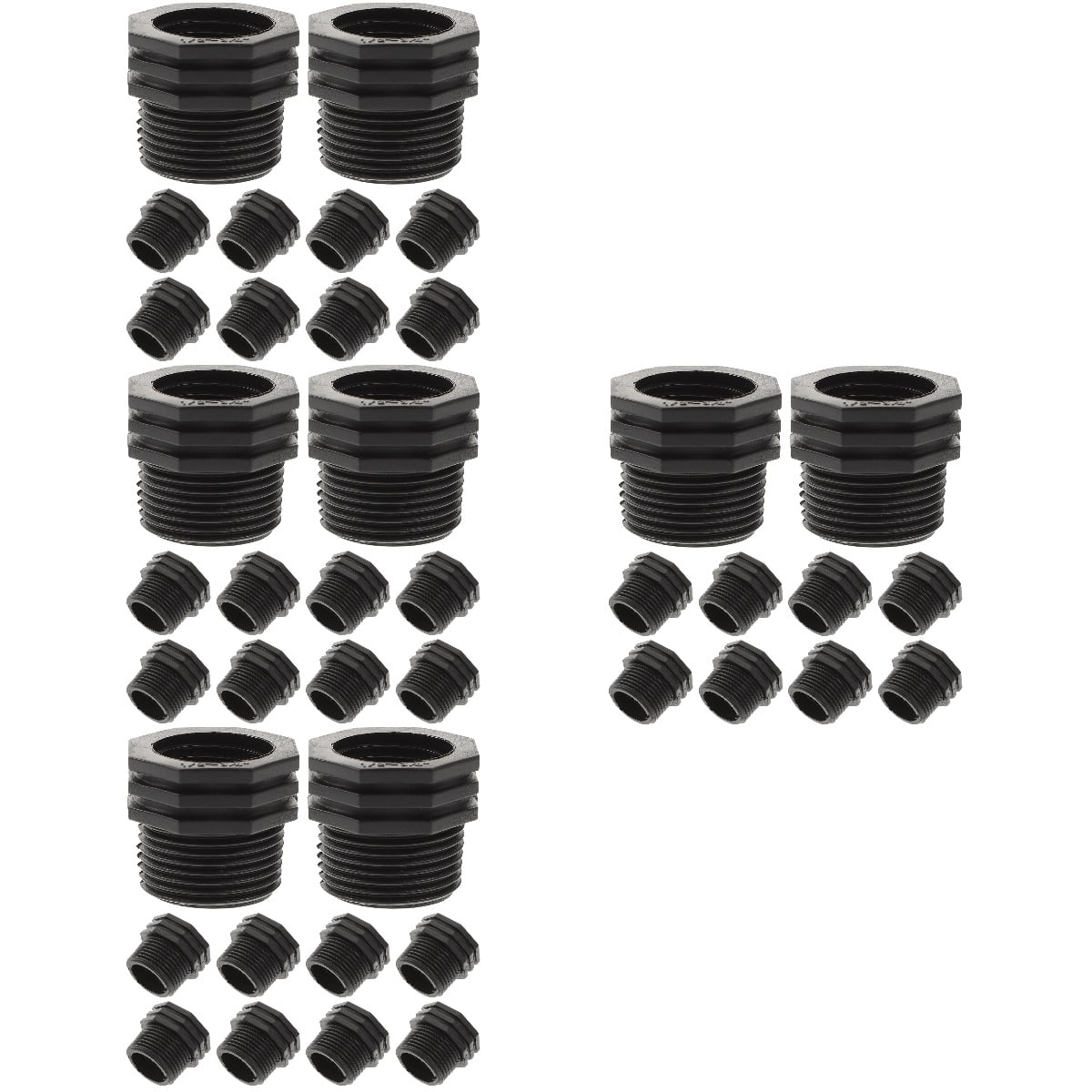 40 Pcs Bulkhead Fitting Bulkhead Water Tank Fitting Connector for Tubs ...