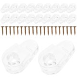 40 Pcs Cabinet Clips Kit Fastener Cabinets Ins Door Glass - Walmart.com