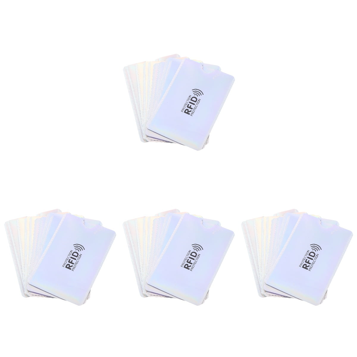 40 Pcs Card Cover ID Card Sleeves Cover Security Card Sleeves Credit ...