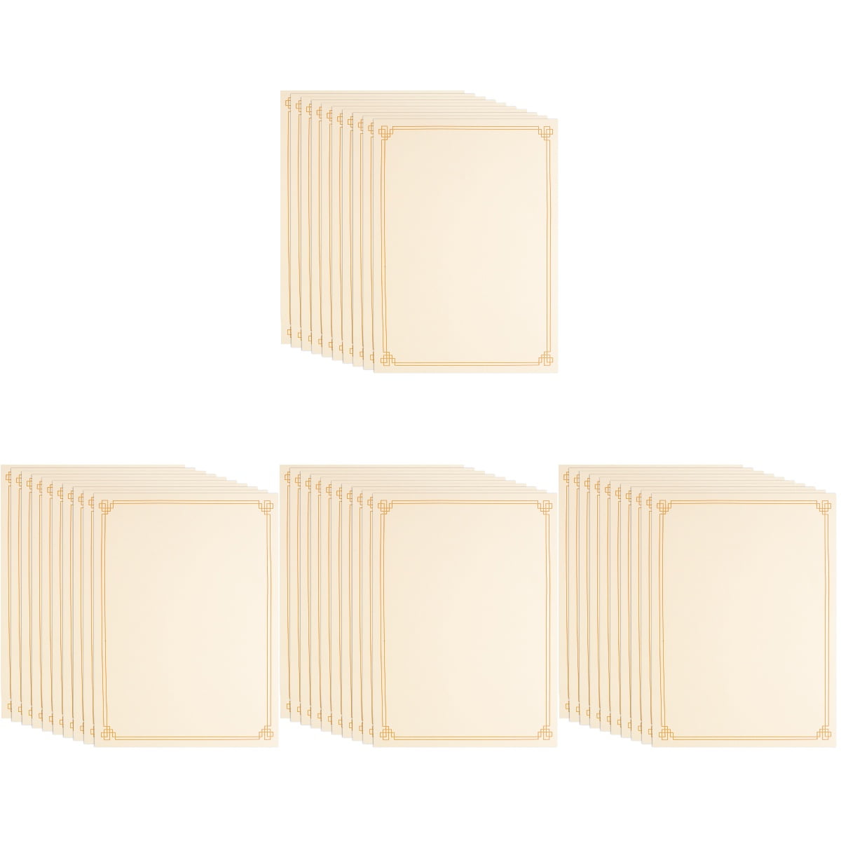 40 Pcs Certificate Inner Page Printing Paper Writable Letter Size Blank ...