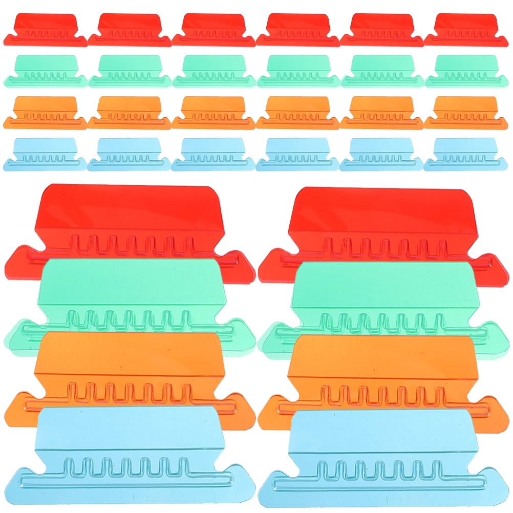 40 Pcs Color Label Hanging Clip File Dividers with Tabs for Binder ...