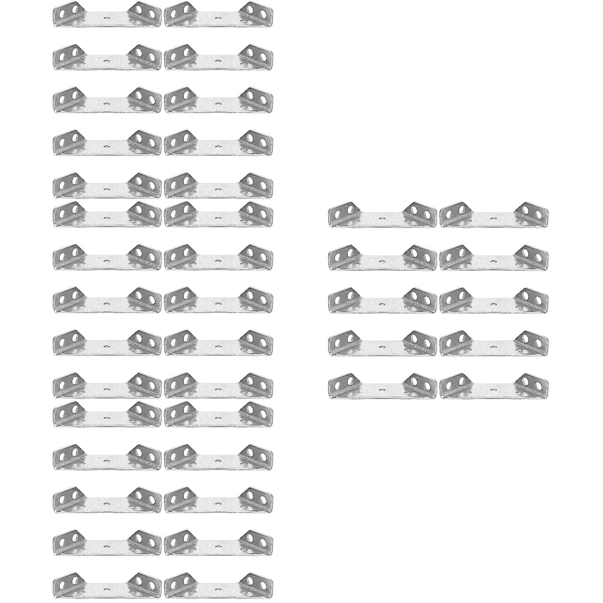 40 Pcs Corner Code Fixed on Three Sides Brace Fastener Dresser Steel ...