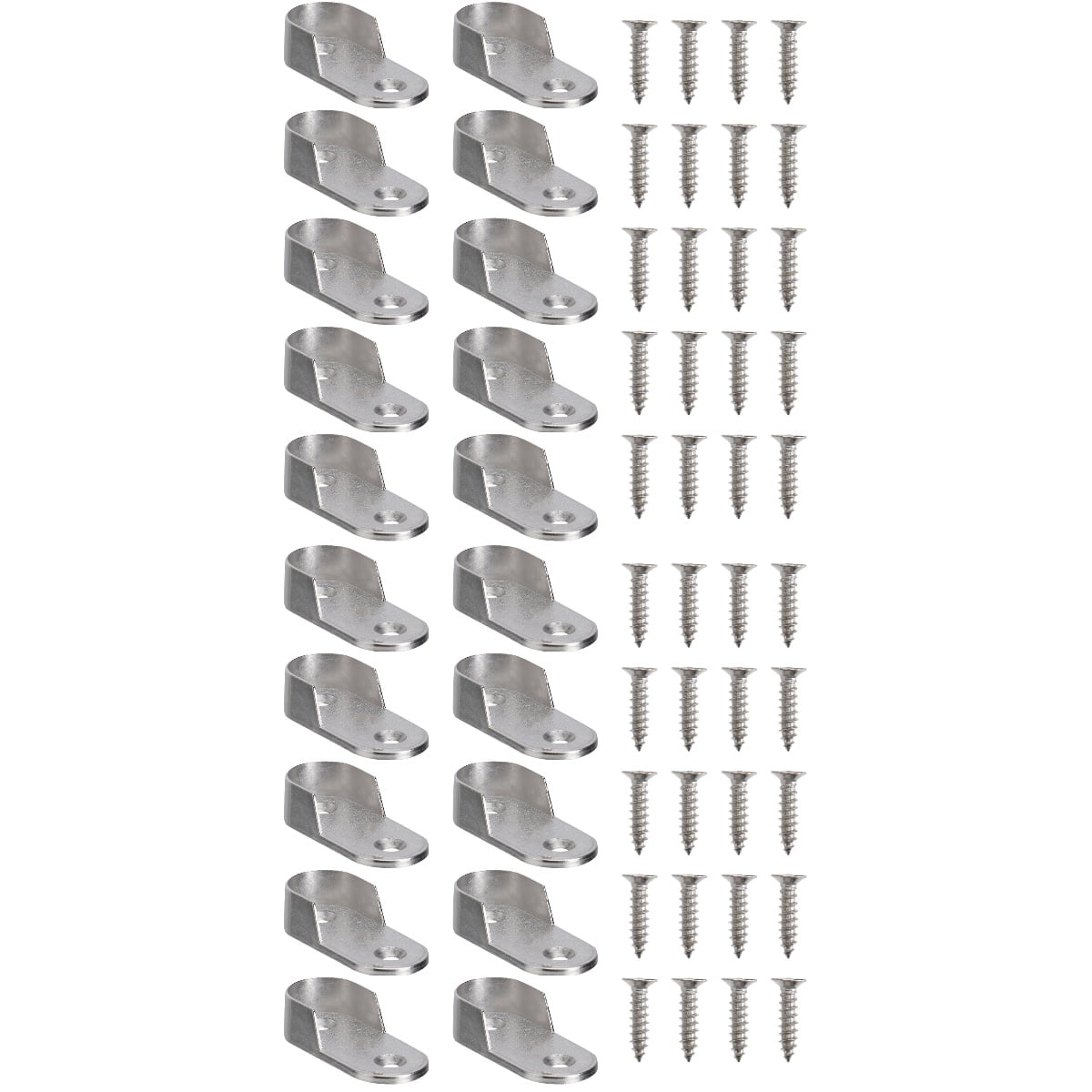 40 Pcs Curtain Rod Pipe Brackets Closet Rod Holders Closet Lever ...