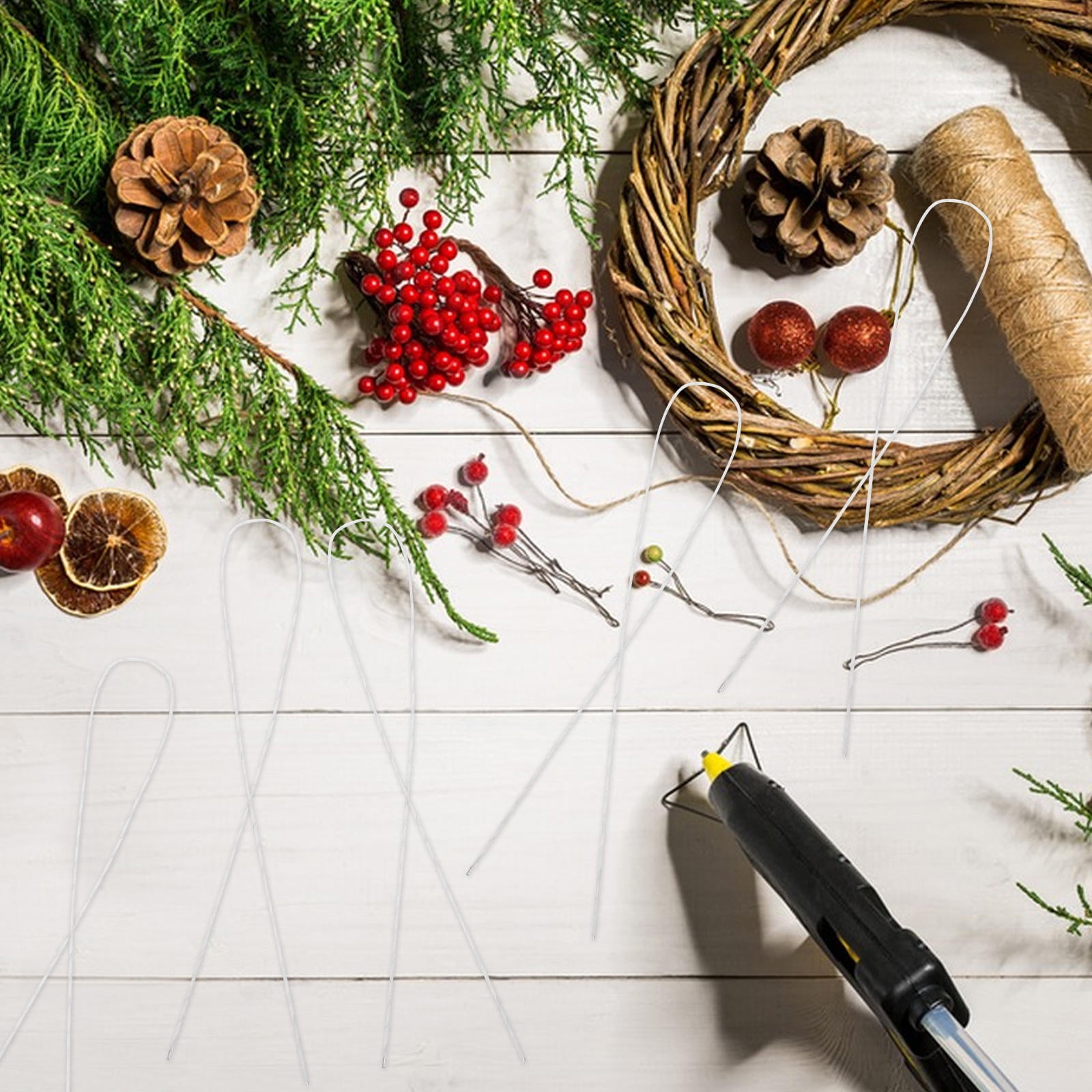 40 Pcs DIY Floral Stem Wire for Crafting Wrapping Floral Wire Flower ...