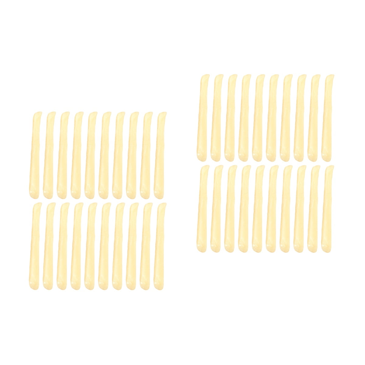 40 Pcs Decor French Fries Faux Food Model Decoration Fake Artificial ...