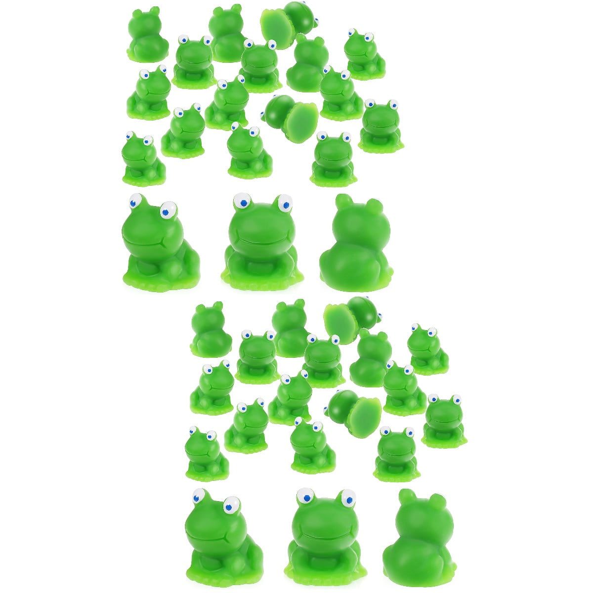 40 Pcs Decor Frogs Toy Frogs Statues Kids Playsets Faux Moss Small ...