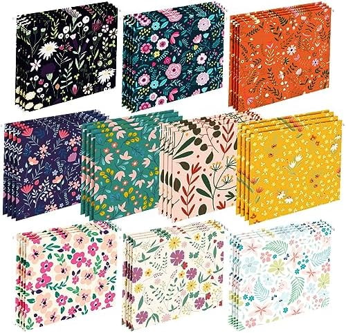 40 Pcs Decorative Hanging File Folders Letter Size Cute File Folders ...