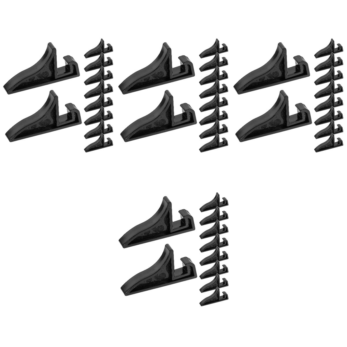 FUEENIRVA Sturdy Black Plastic Display Stand for Photo Frames and More ...