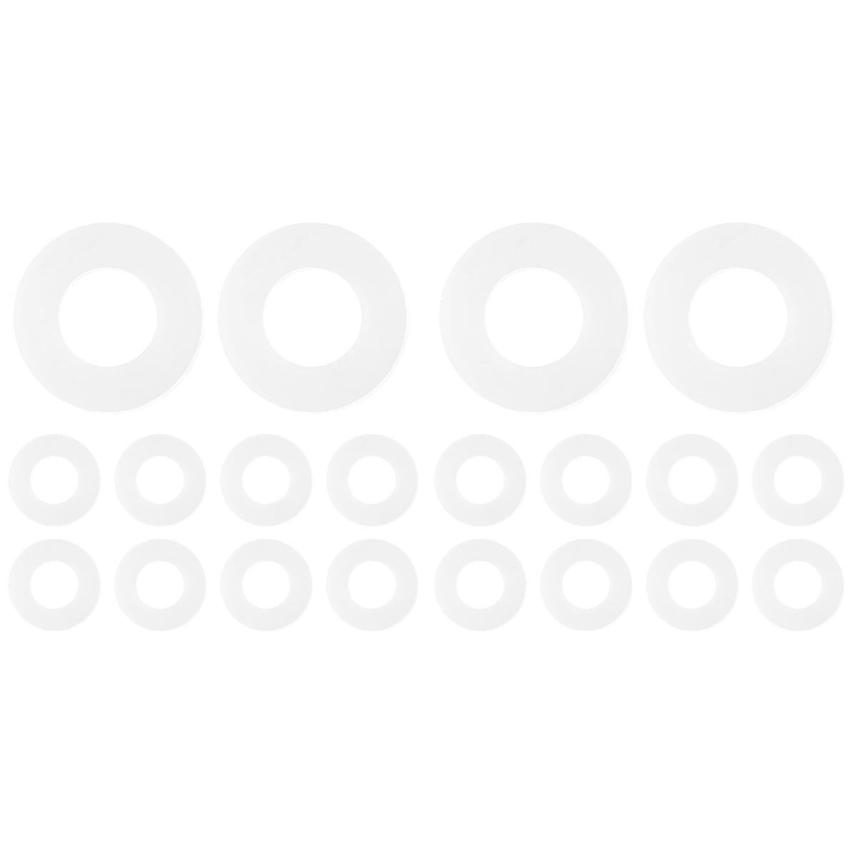 40 Pcs Drum Set Screws and Washers Snare Parts Plastic Shims Washing ...