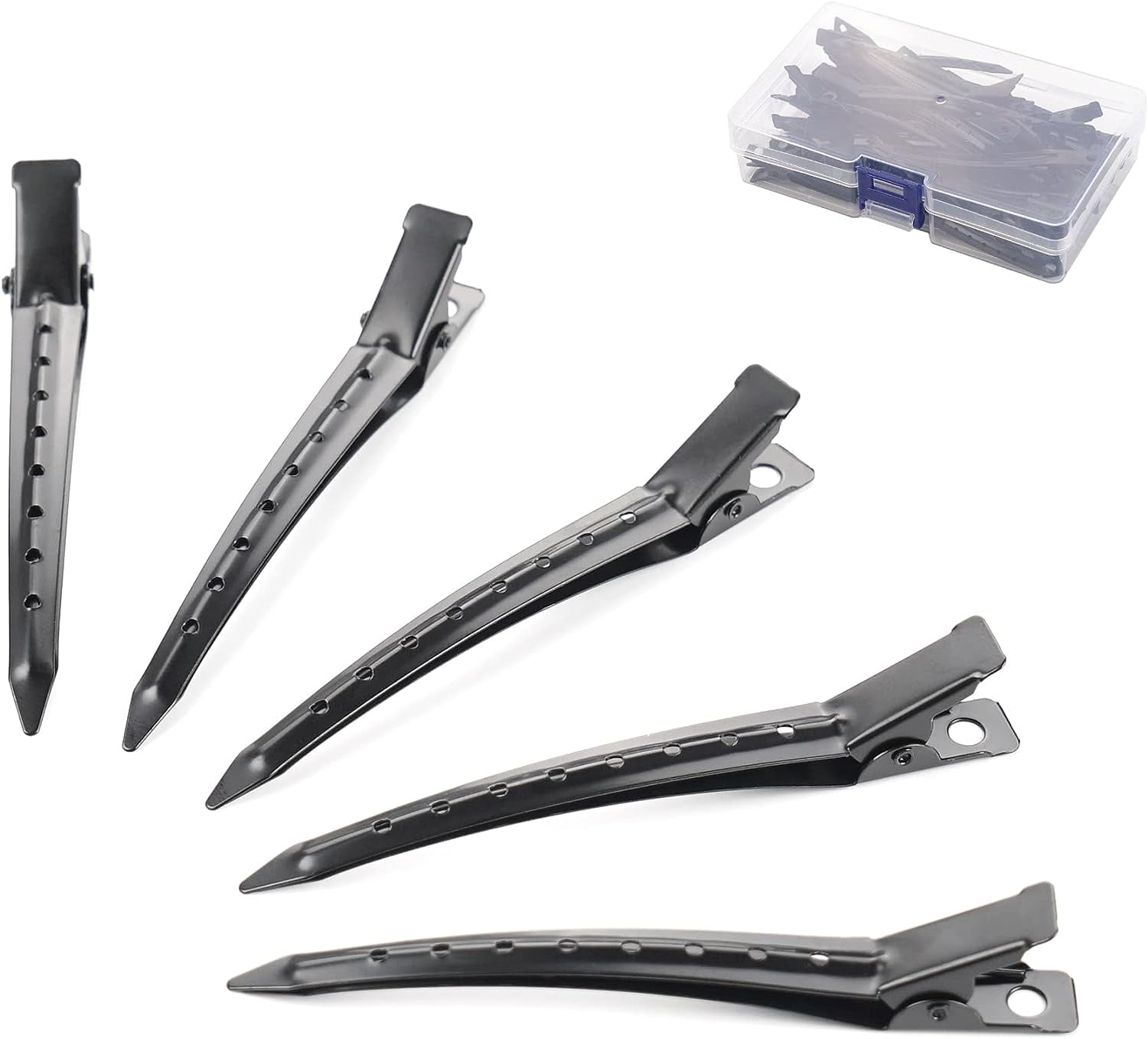 40 Pcs Duck Billed Hair Clips Hair Styling Clips Metal Crocodile Clips ...