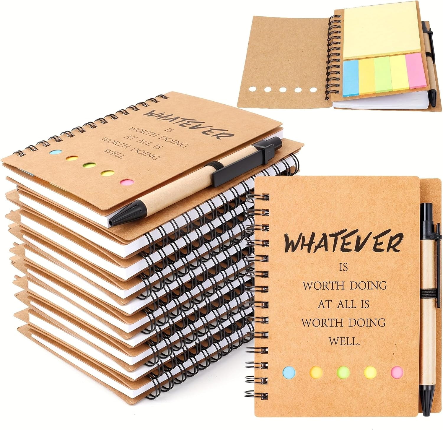 40 Pcs Employee Appreciation Gifts Bulk - 20 Sets Inspirational Spiral ...