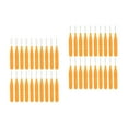 40 Pcs Eyebrow Brush Portable Makeup Spooly Micro with Cap Curly ...