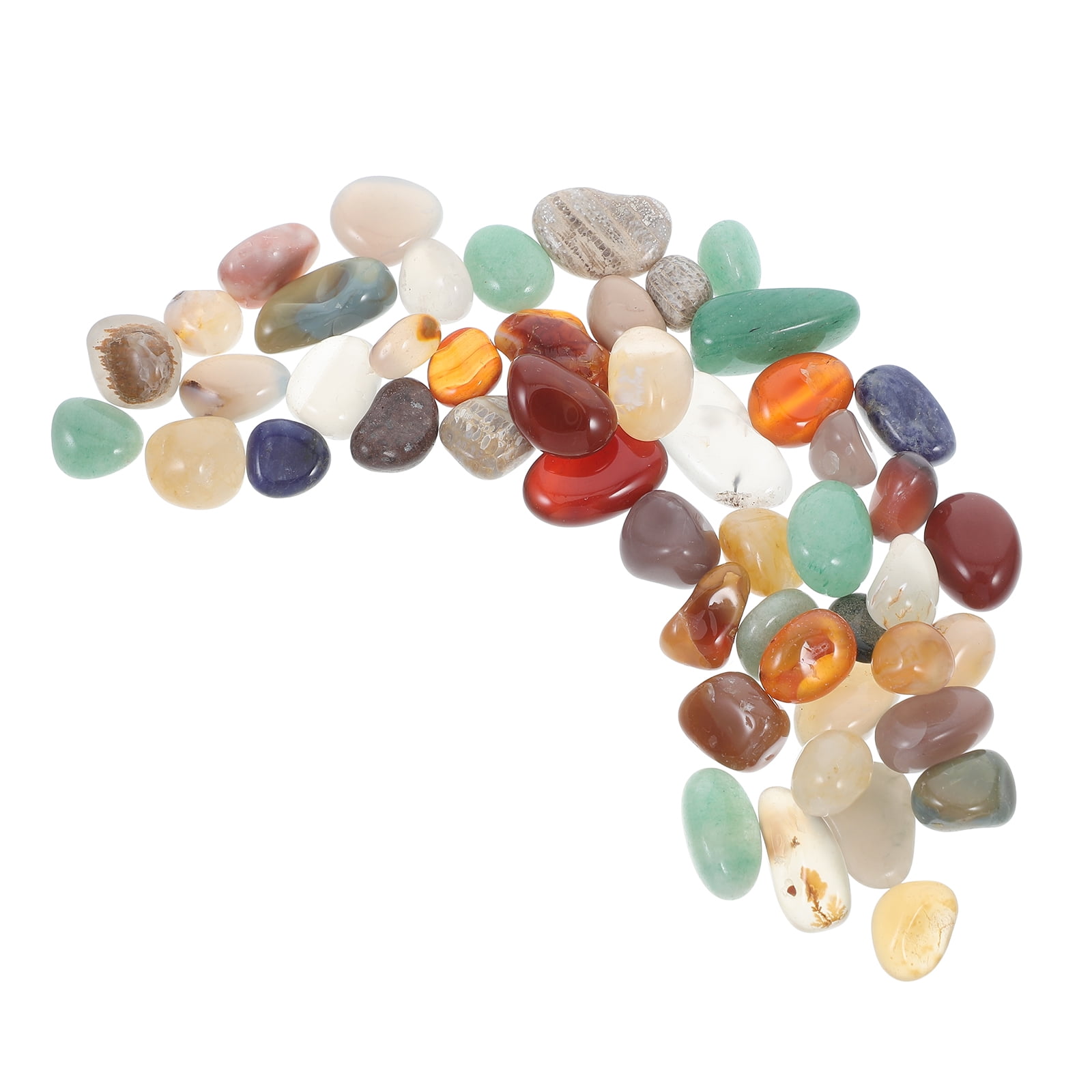 40pcs River Rocks Decorative Pebbles for Garden Landscaping Gravel ...