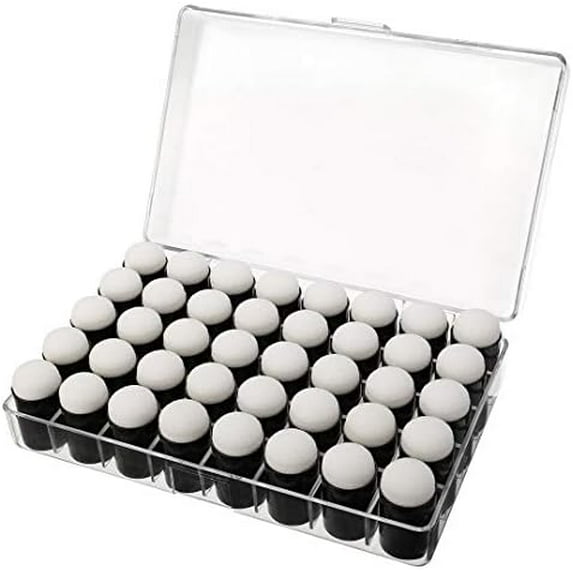 40 Pcs Finger Sponge Daubers with Storage Box for Painting Chalk Ink ...