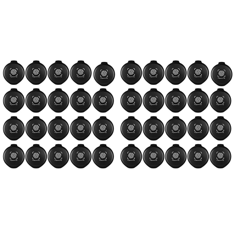 40 Pcs Fingerprint Fingerprint Ink Pad Mini Black Stamp Ink Pad Notary ...