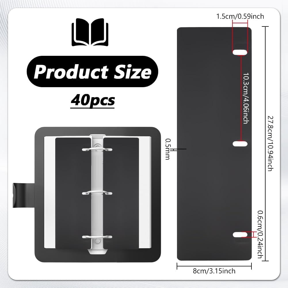 40 Pcs Flat Sheet Lifters 10.9x3.2inch Plastic Sheet Flatteners 3-Hole ...