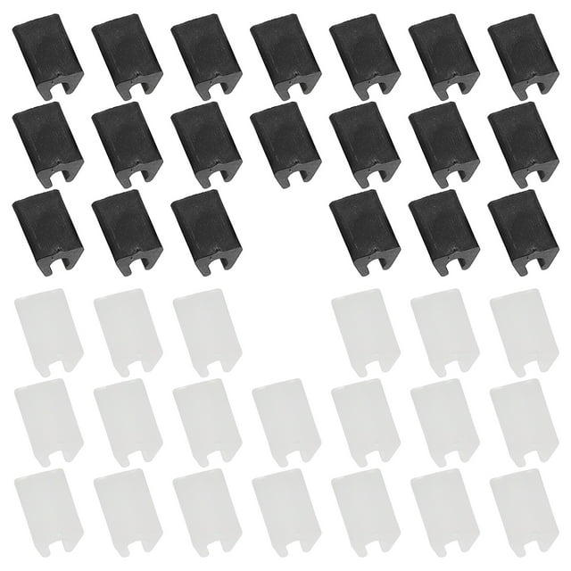 40 Pcs Floor Mat Chair Tip Protector Base U Shaped Glides Foot Pads ...