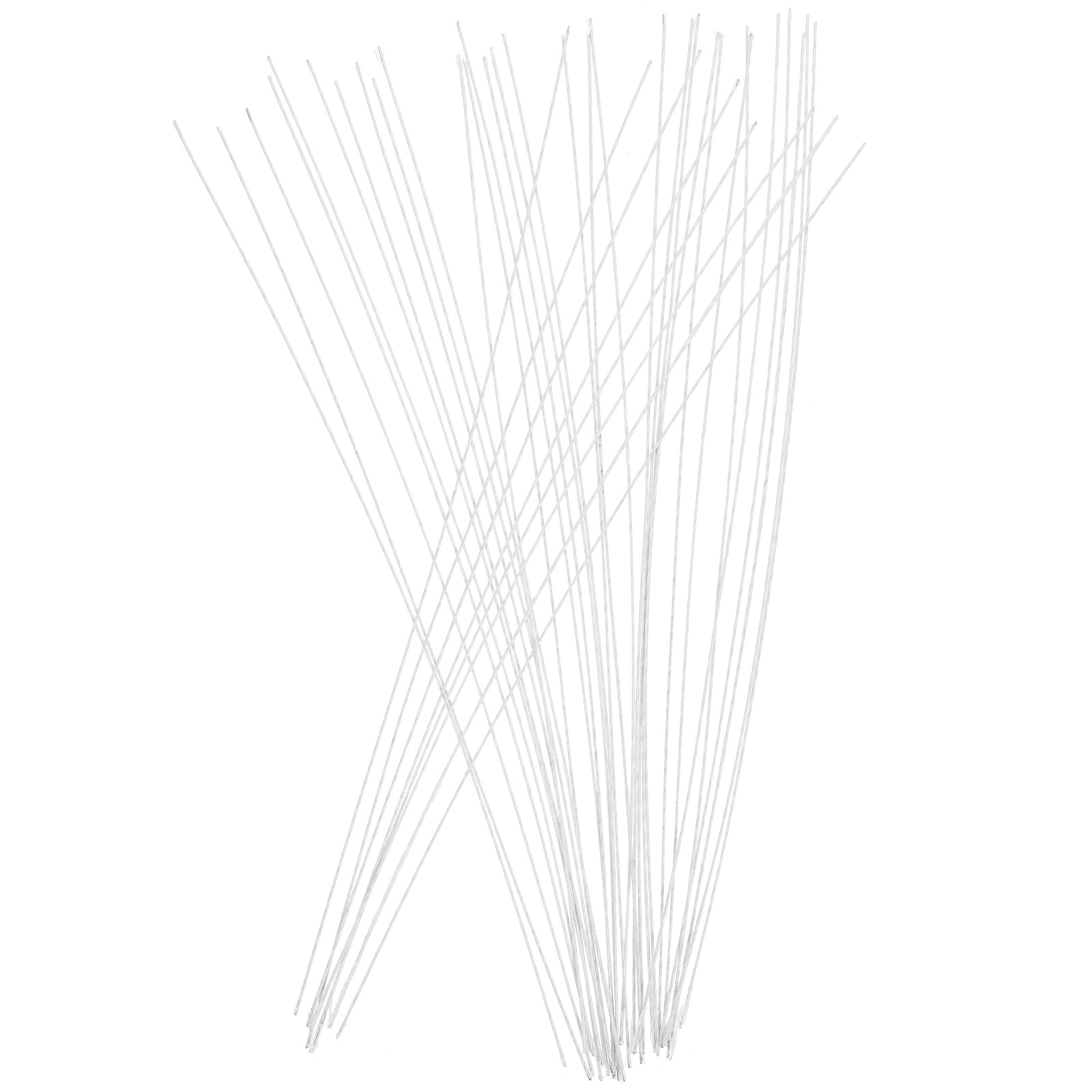 WHAMVOX White Floral Wire Stems for DIY Flower Arrangements and Crafts ...