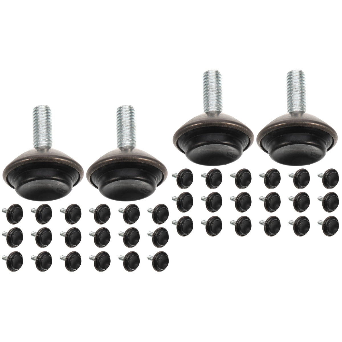 40 Pcs Furniture Swivel Feet Chairs Raiser Legs Glide Leveling Couch ...
