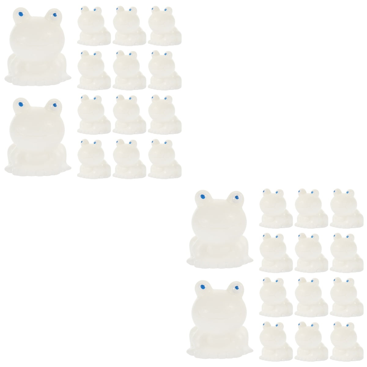 40 Pcs Garden Miniature Frogs Moss Landscape Frog Decors Desktop Mini ...