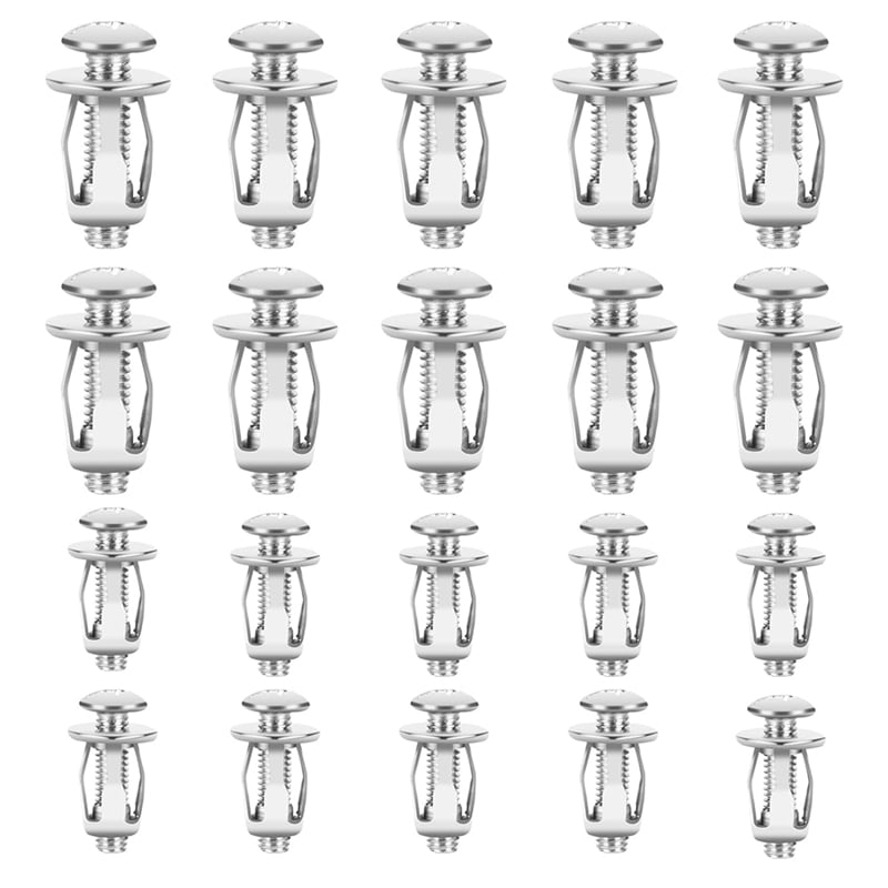 40 Pcs Hollow Door Anchors and Screws, Hollow Metal Cavity Fixing Core ...