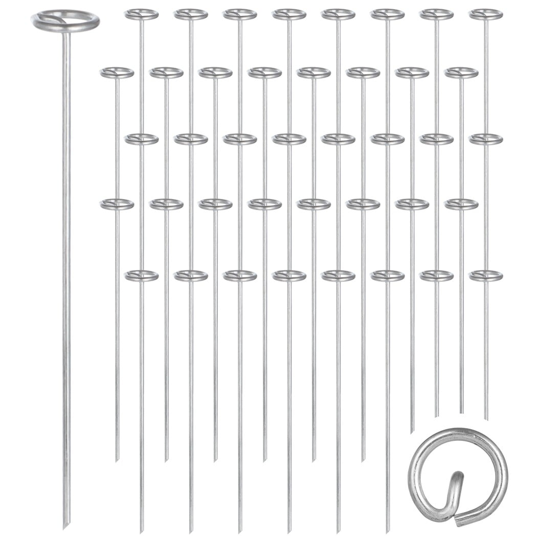 40 Pcs Landscape Fabric Pins, Garden Landscape Staples, 8in Circle Top ...