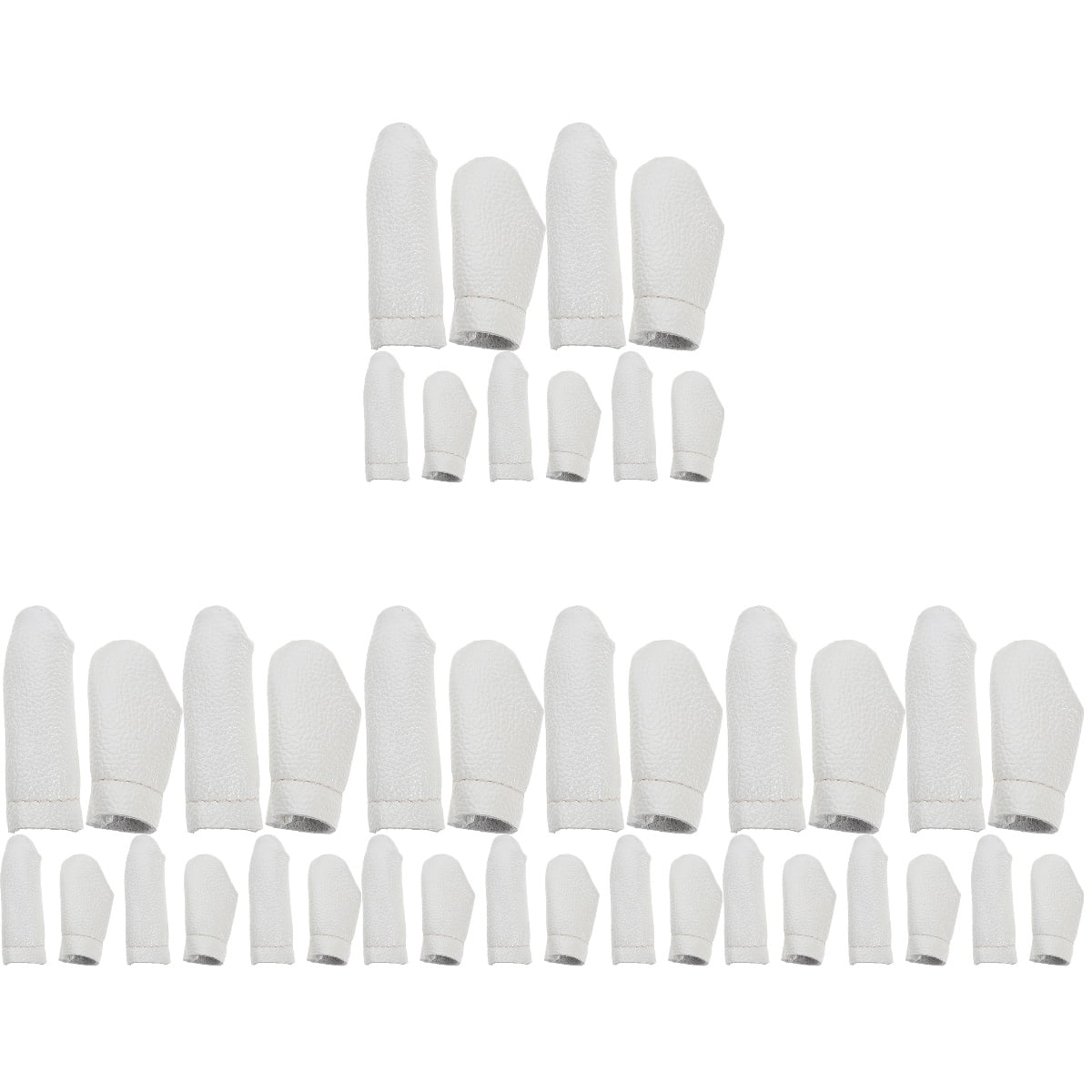 40 Pcs Leather Thimble Finger Sleeve DIY Needle Felting Thumb Cover ...
