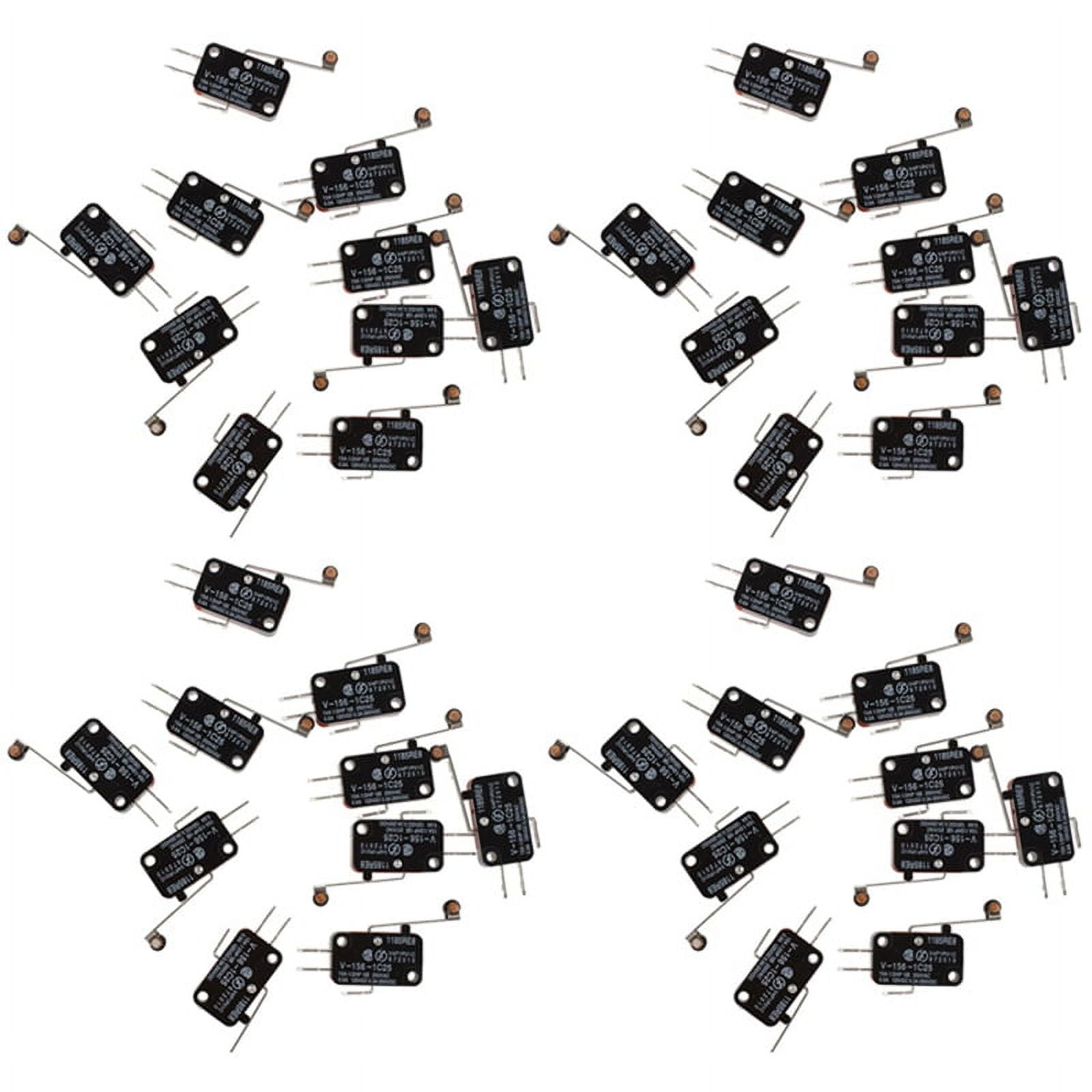 40 Pcs -Limit Switch Long Hinge Roller Lever Arm Snap Action LOT - Walmart.com