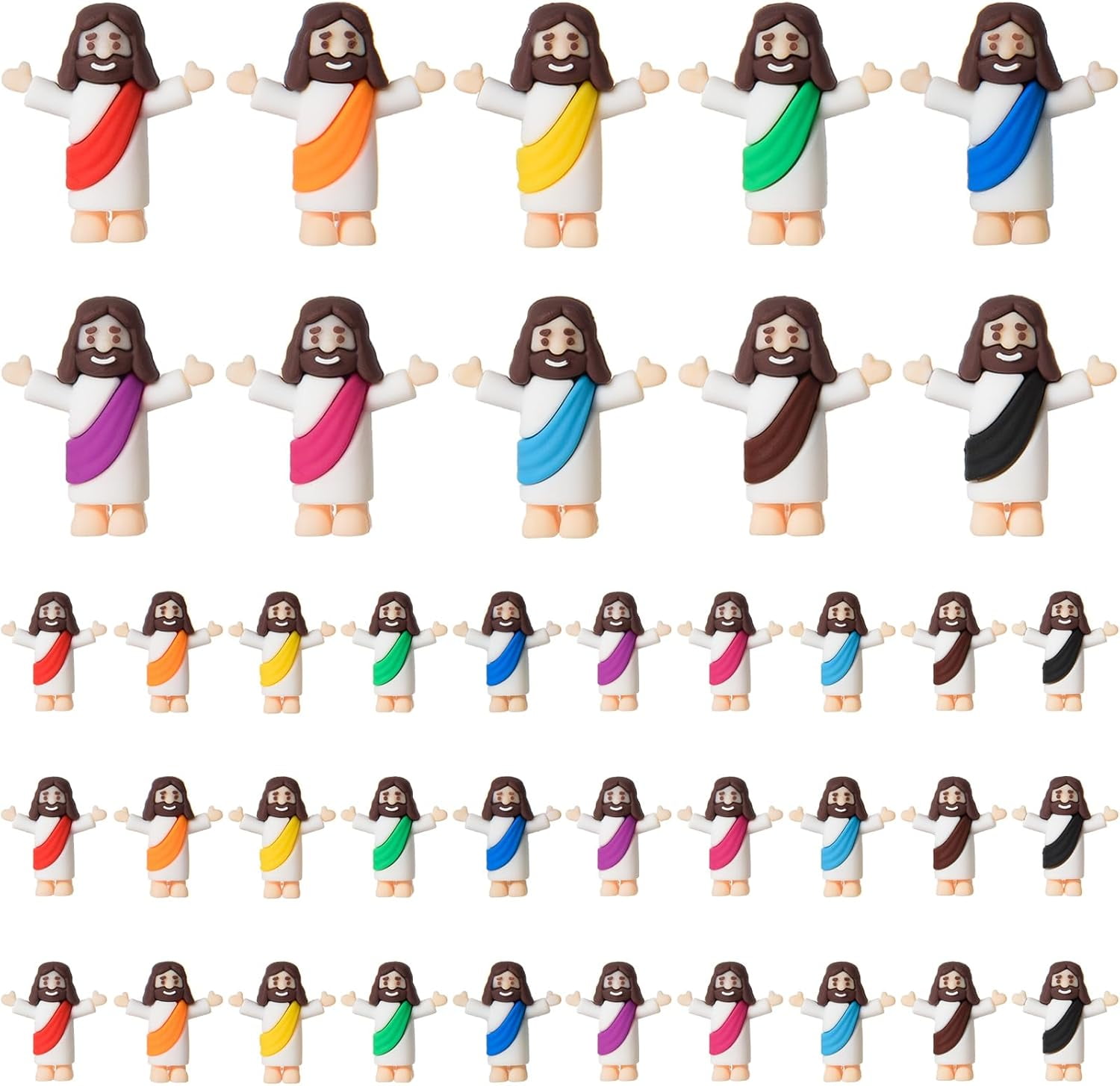 40 Pcs Little Jesus Figurine Miniature Jesus Doll Tiny Jesus Figurine ...