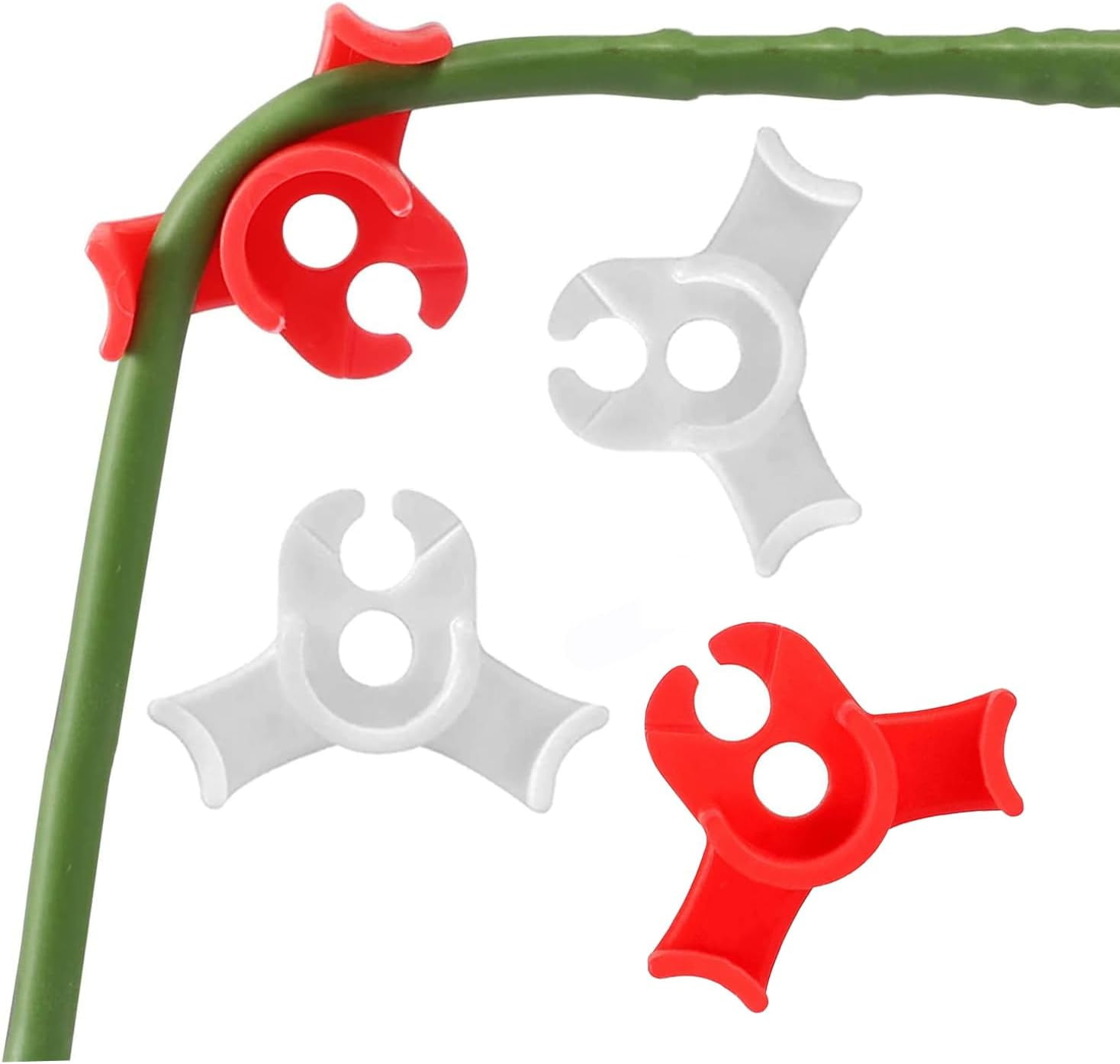 40 Pcs Low Stress Plant Training Clips (Red & White, 90 Degrees ...