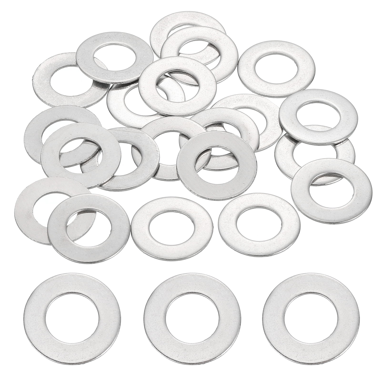 40 Pcs M10.5 304 Stainless Steel Flat Washers 10.5mm ID 20mm OD 1mm ...