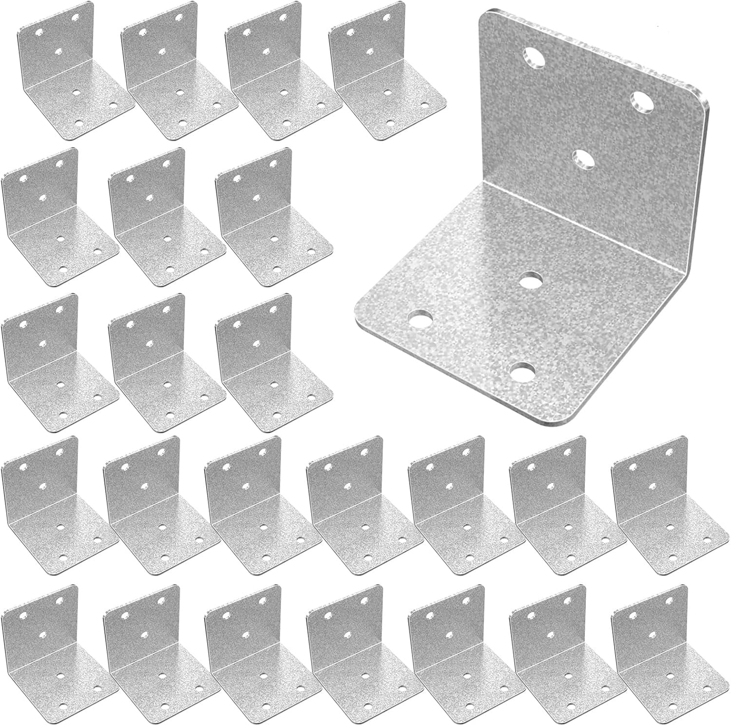 40 Pcs Metal Corner Braces, 2x2in L Brackets for Wood, 90 Degree Heavy ...