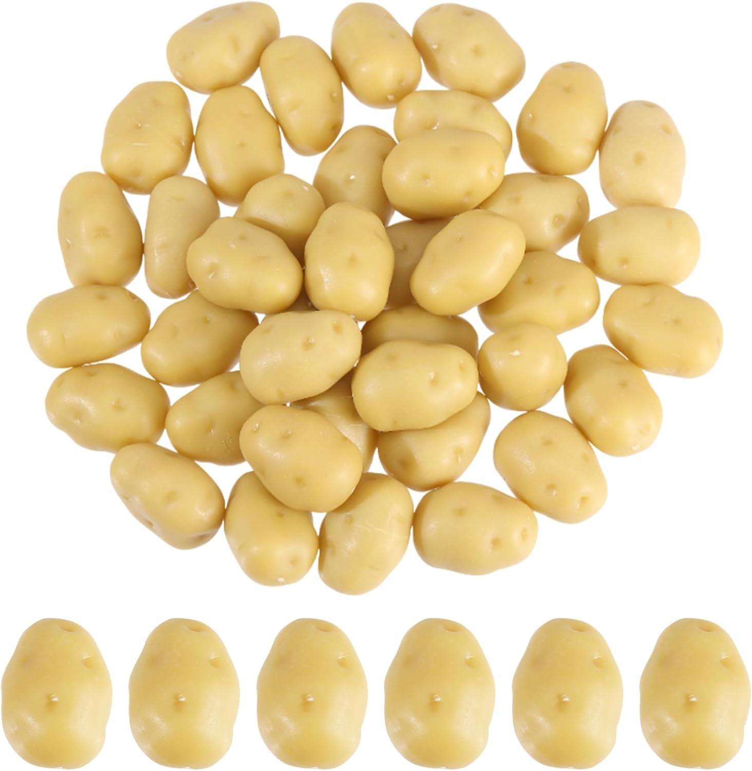 40 Pcs Mini Artificial Potatoes Fake Potatoes Artificial Vegetables ...