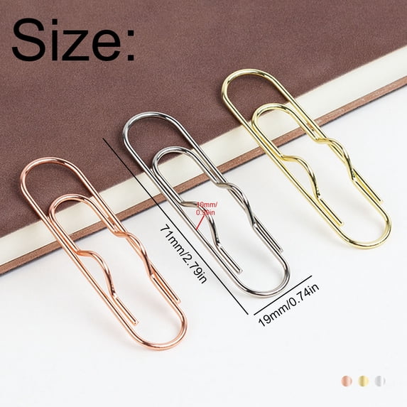 40 Pcs Multifunctional Metal Pen Clips, Portable Paperclip Pen Holders ...