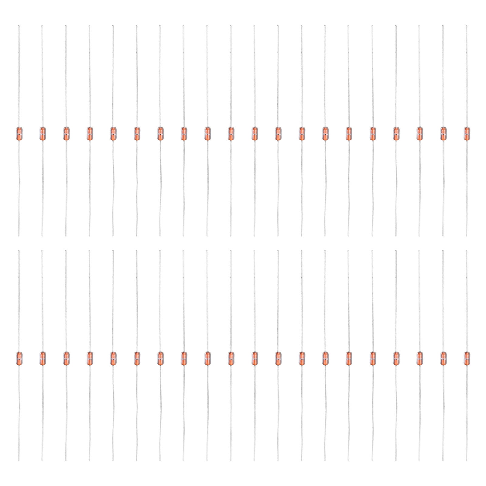 40 Pcs NTC Thermistors Resistors MF58 3950B 100K-1% Ohm Glass Sealed ...