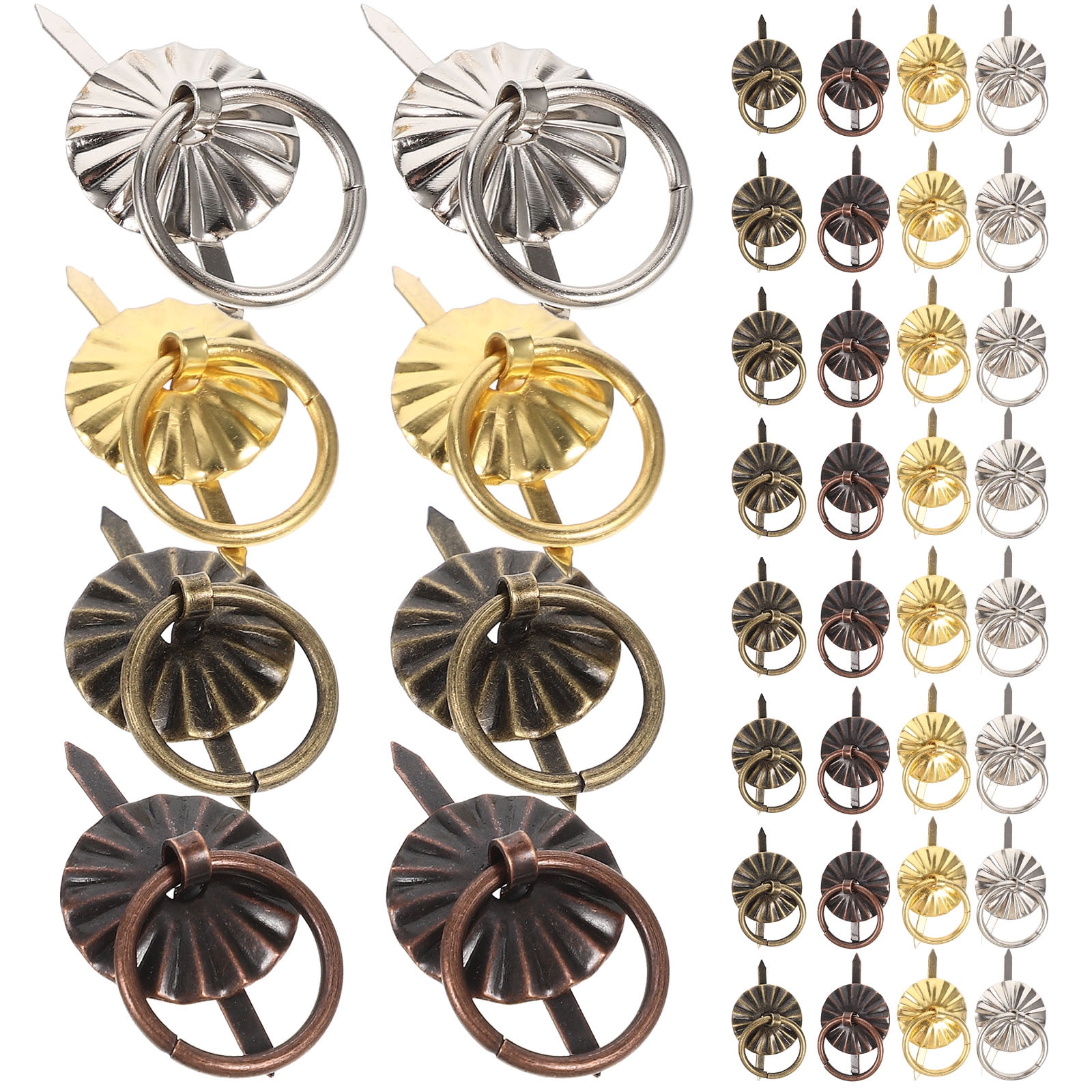 40 Pcs Old Style Door Knobs Kitchen Cabinet Mini Handle Craft Delicate ...