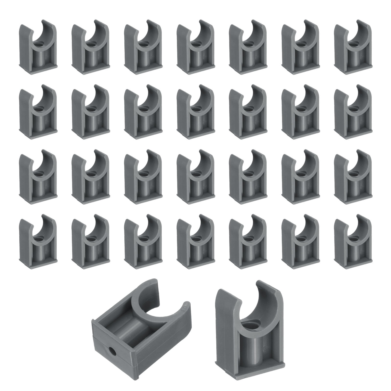 40 Pcs PVC Water Pipe Clamps Clips, U-Shaped Water Pipe Buckles Pipe ...