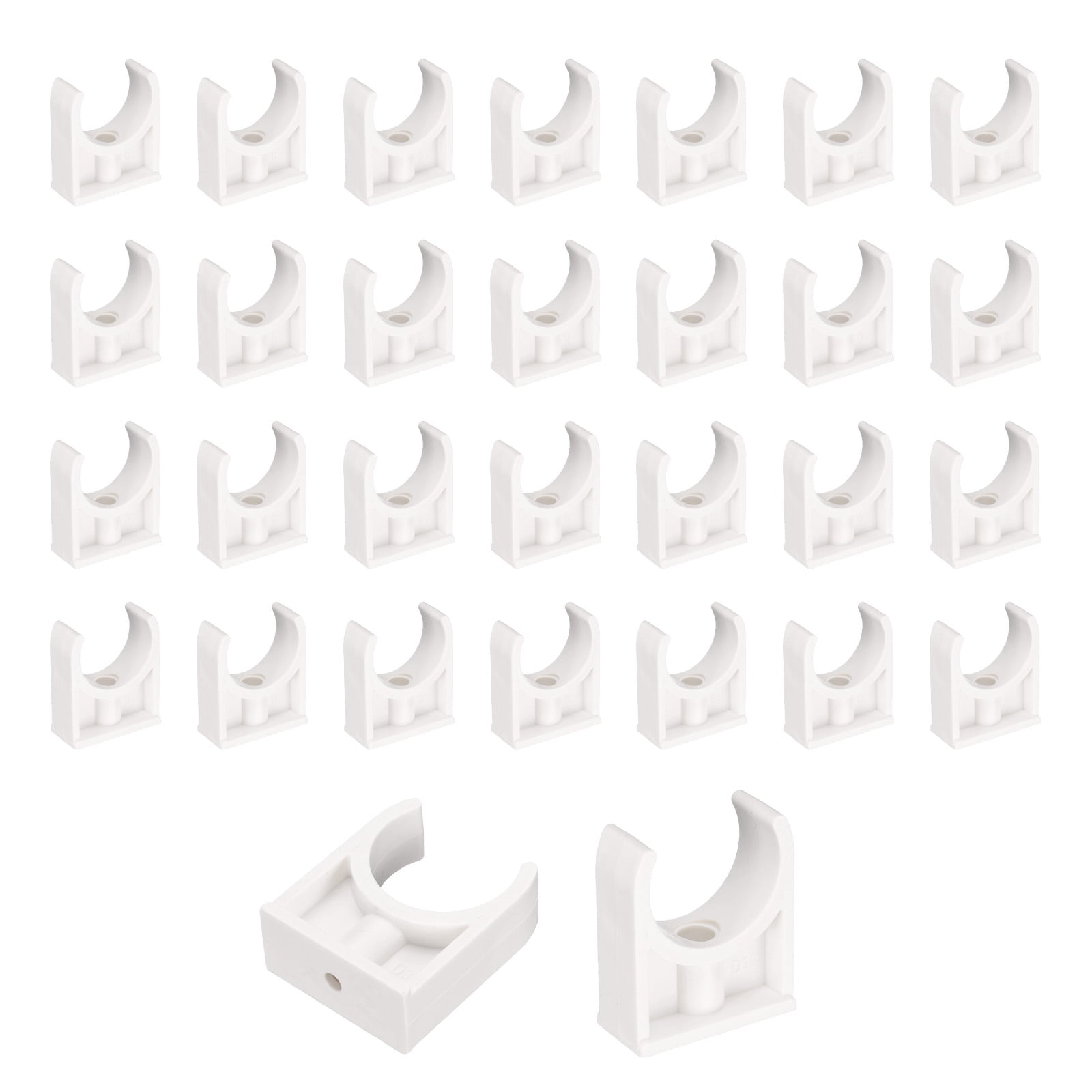40 Pcs PVC Water Pipe Clamps Clips, U-Shaped Water Pipe Buckles Pipe ...