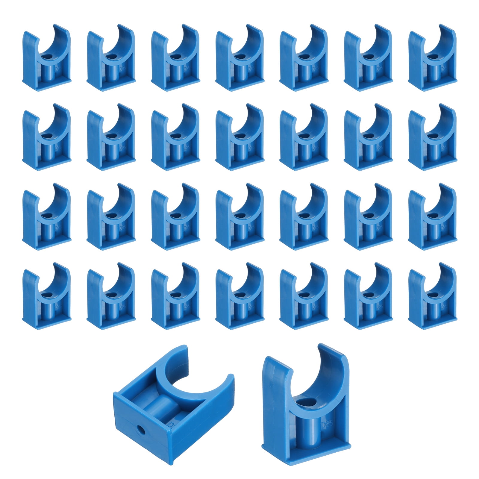 40 Pcs PVC Water Pipe Clamps Clips, U-Shaped Water Pipe Buckles Pipe ...