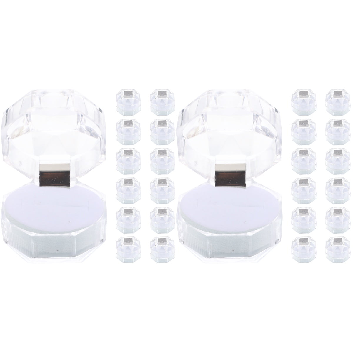 40 Pcs Packing Box Jewelry Packaging Boxes Party Ring Holder Storage ...