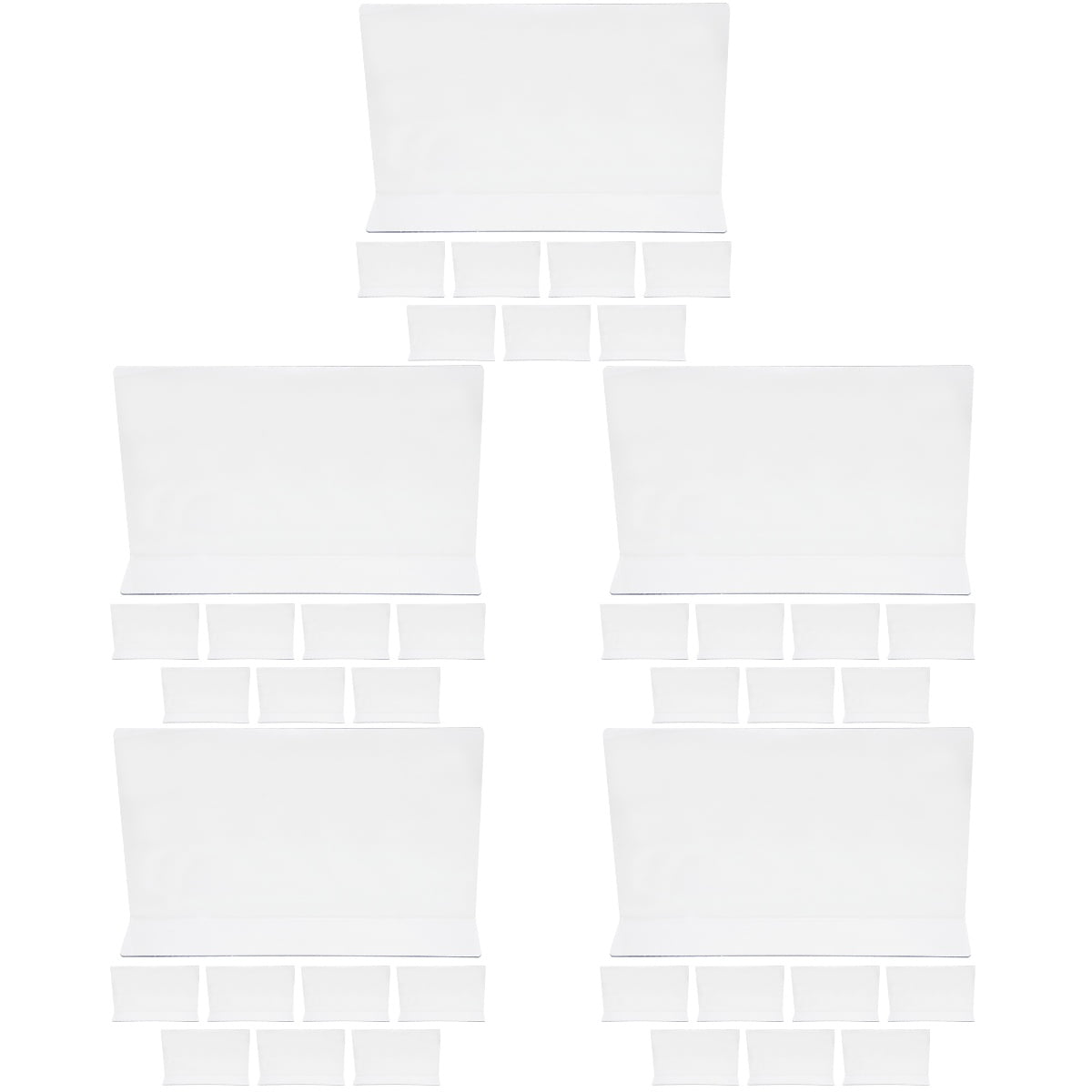 40 Pcs Partition Plate Clear Plastic Dividers for Shelves Closet ...